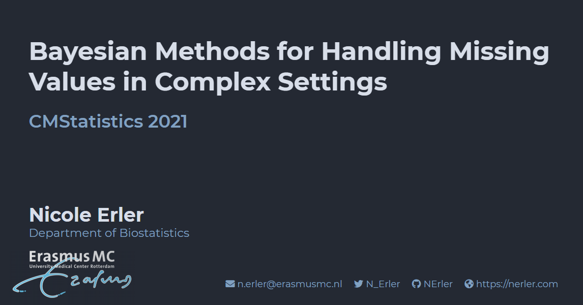 Bayesian Methods for Handling Missing Values in Complex Settings
